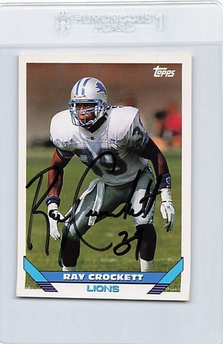 1993 Topps #247 Ray Crockett Lions Signed Auto *K7383 | eBay