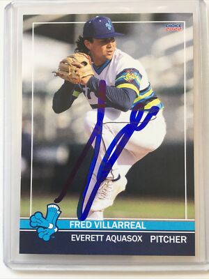 Fred Villarreal Everett Aquasox 2022 Autographed Card Seattle Mariners ...