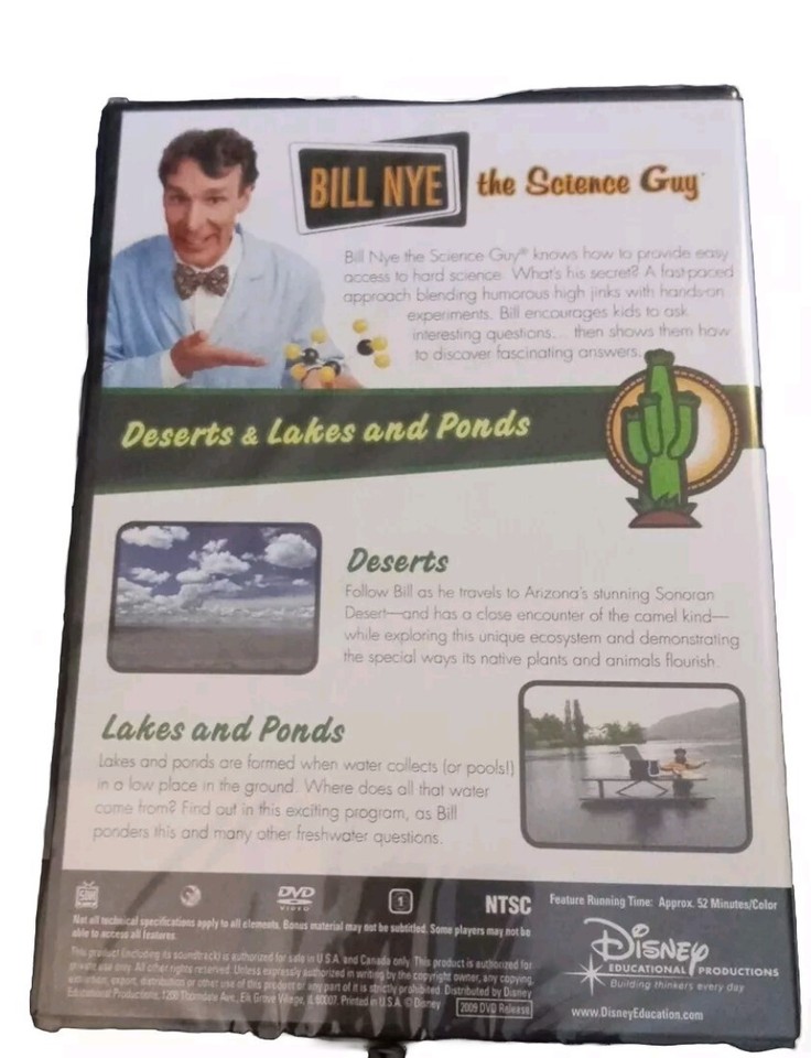 Bill Nye: the Science Guy - Deserts & Lakes And Pommds Free Shipping | eBay