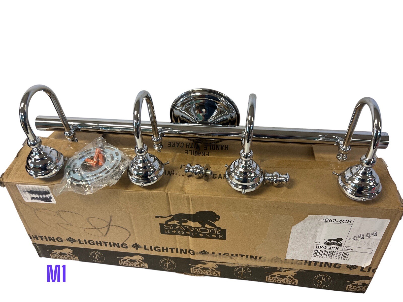 Savoy House Lighting 8-1062-4-CH Brunswick Bathroom Vanity Light Chrome ...