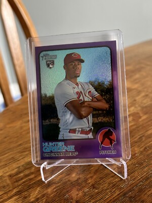 2022 Topps Heritage High Number Hunter Greene PURPLE HOT BOX #694 | eBay