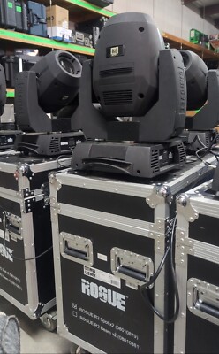 Chauvet Rogue R2 Spot moving head fixture PAIRS with Road Case | eBay
