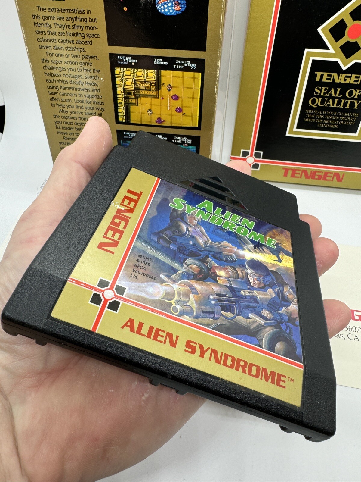 Alien Syndrome NES Nintendo Complete CIB W Reg Card Tengen Rare Nice ...