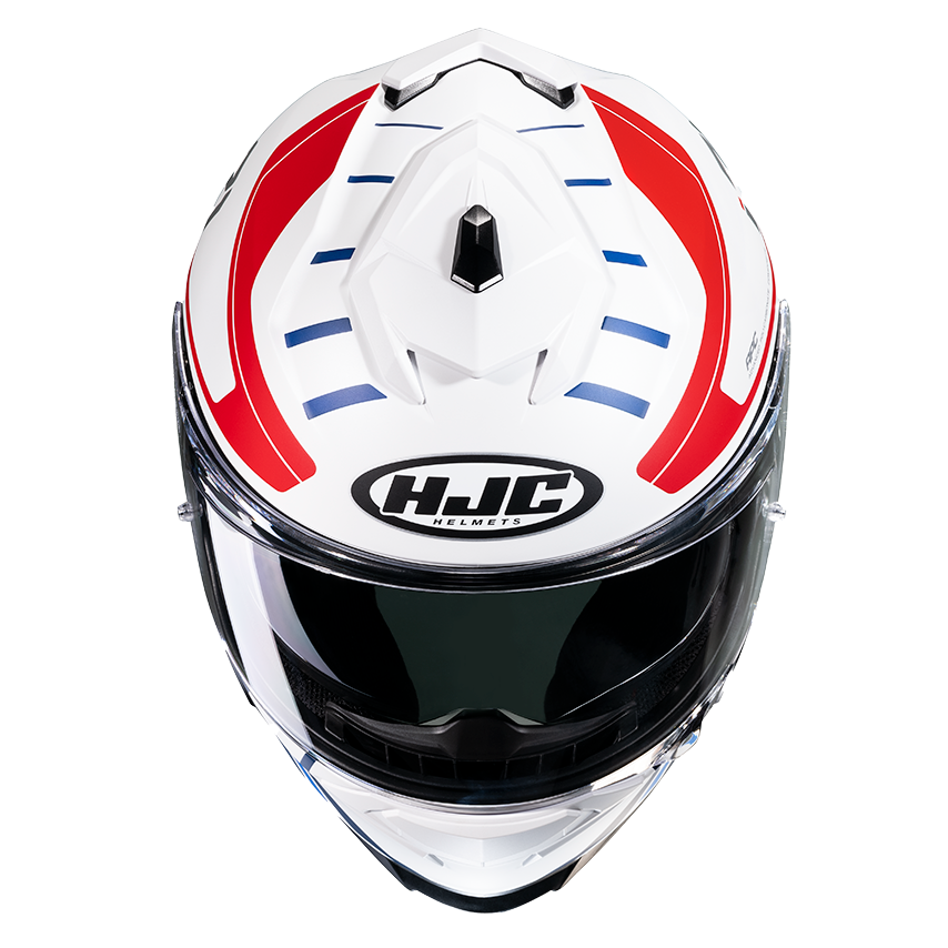 Full Face Motorcycle Helmet HJC I71 SIMO MC21 White Red Blue Size S | eBay