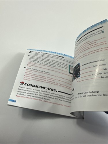 Pokemon Black Version 2 (Nintendo DS) Original Instruction Booklet ...