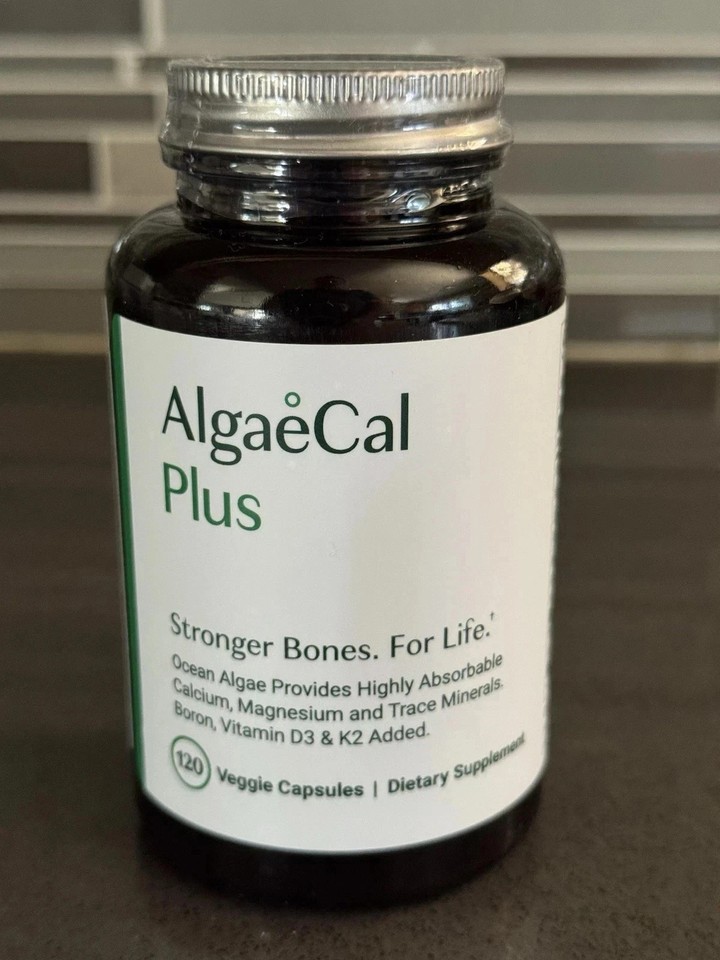 AlgaeCal Plus Stronger Bones Veggie Capsules DaIetly Supplement ( Pack ...
