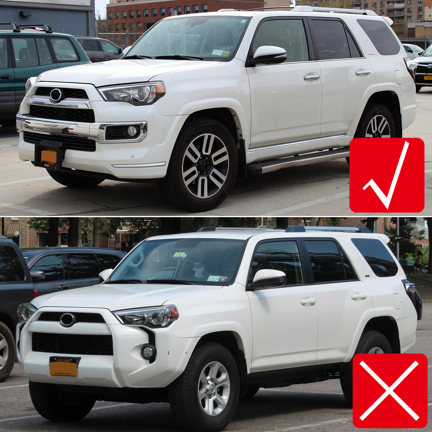 US Ship for Toyota 4Runner Limite 2014-2024 Front Bumper Corner Lips ...