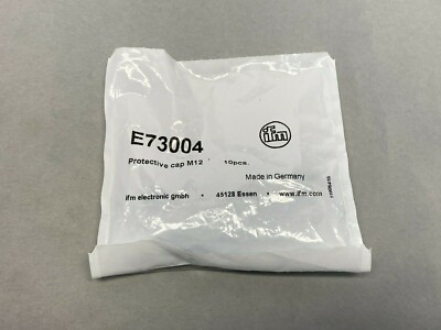 IFM Electronic E73004 Protective Cap M12 PKG OF 10 | eBay