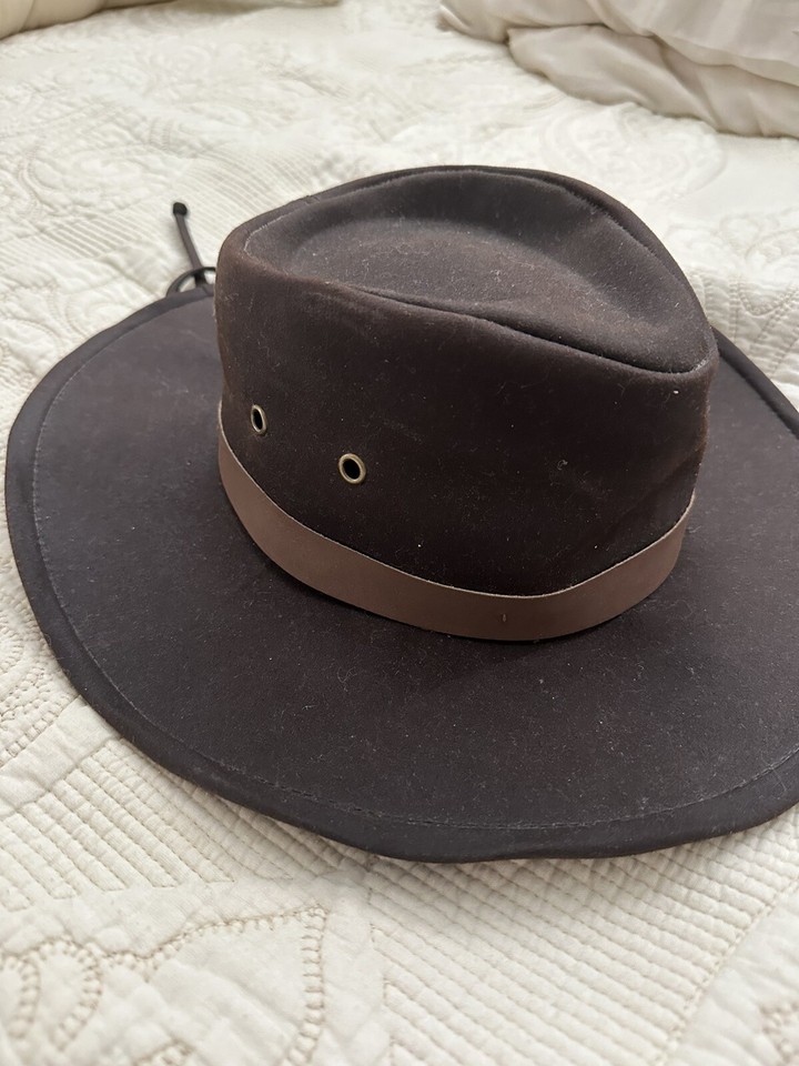Original Outback Trading Company Kodiak Oilskin Hat Field Brown 1480 | eBay