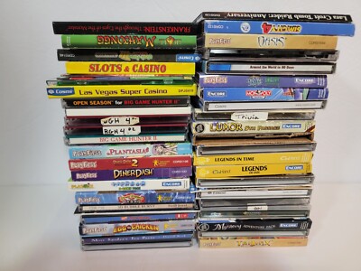 Huge Mixed Lot of Vintage PC Games Windows 95/98 CD Discs 1990s 2000s ...