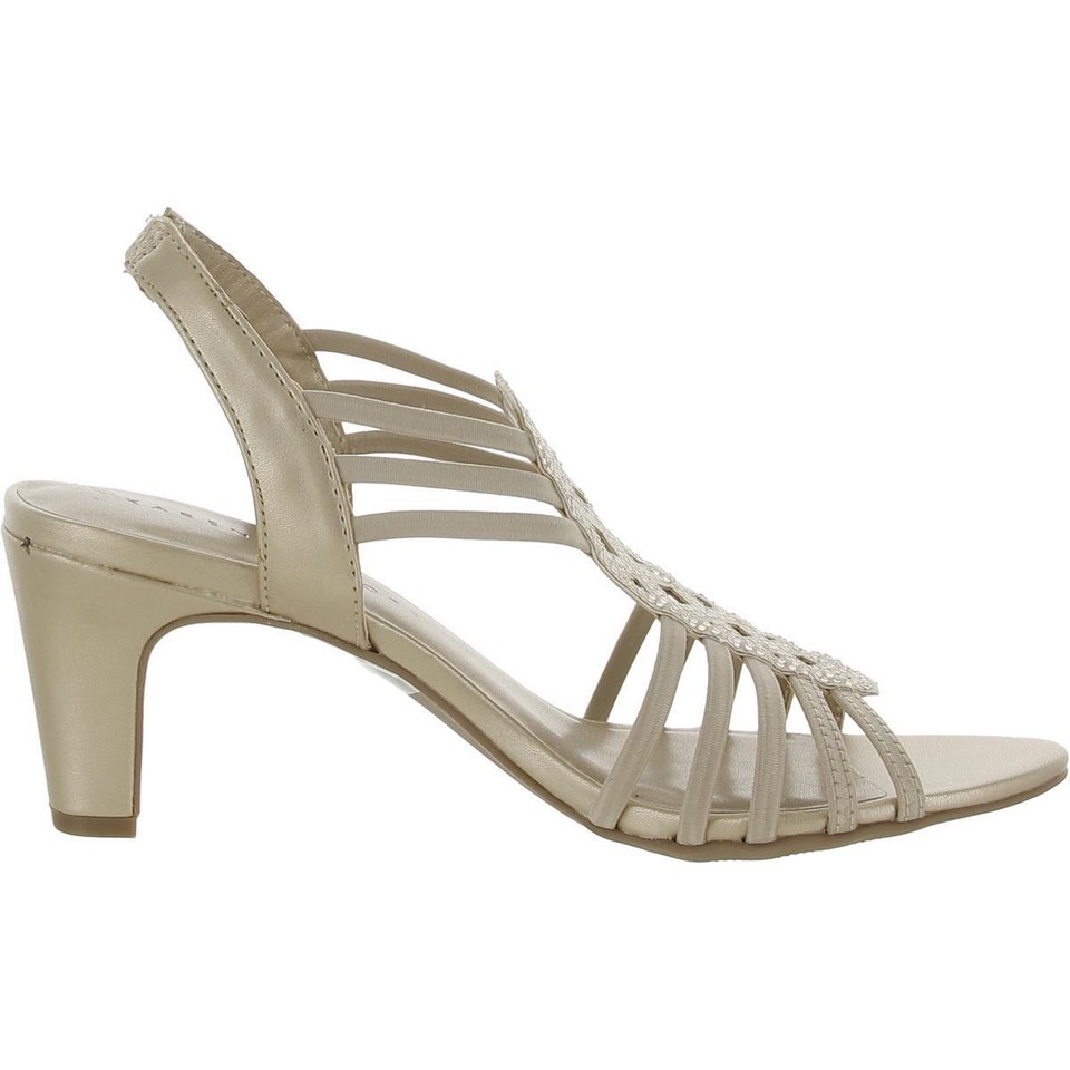 Karen Scott Womens Danely Gold Slingback Sandals 8.5 Medium (B,M) BHFO ...