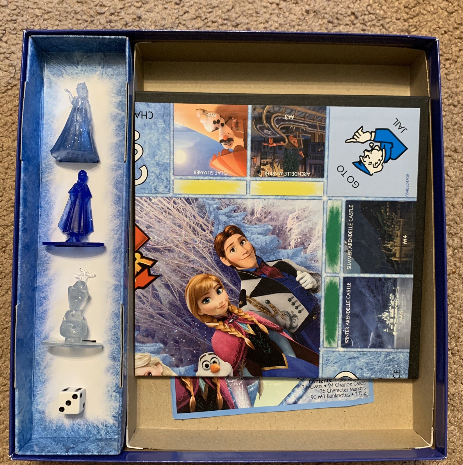 Monopoly Junior Disney Frozen Edition Board Game Elsa Anna Olaf ...