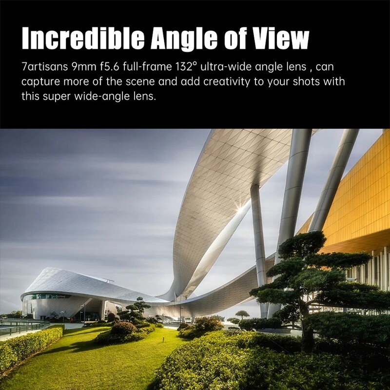 7Artisans 9mm F5.6 Full-Frame ultra-wide-angle prime Lens DSLR ...