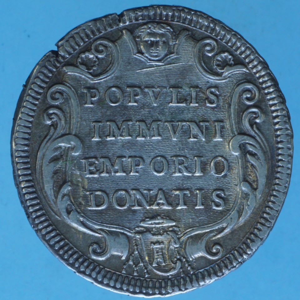 CLEMENTE XII TESTONE A. V ROMA ARGENTO SILVER MONETA COIN CURRENCY ...