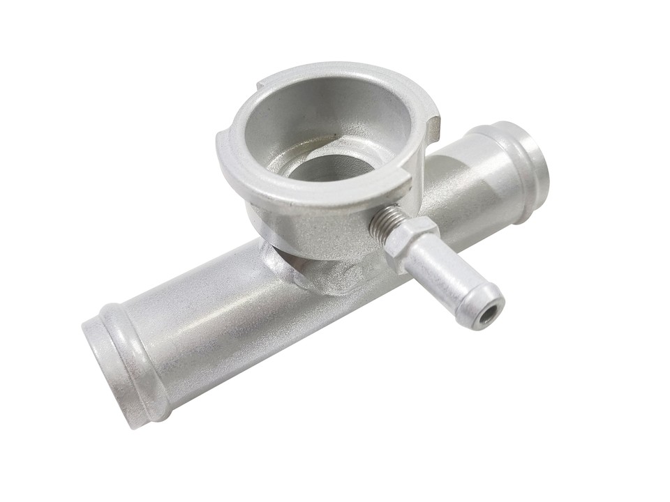 1" 25mm OD Universal Aluminum Hose Inline Filler Neck Pipe 90 Degree W ...