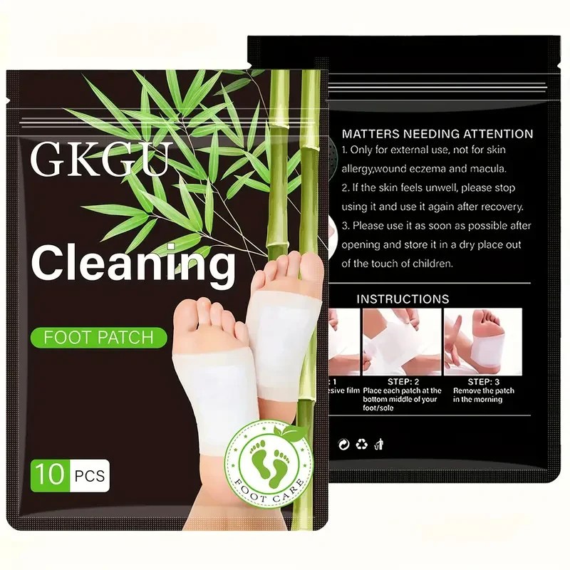 10 Detox Foot Patches Pads Deep Cleansing Remove Toxins Improve Sleep ...