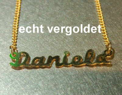 Elegant Necklace Daniela Gold-Plated Name Necklace New | eBay