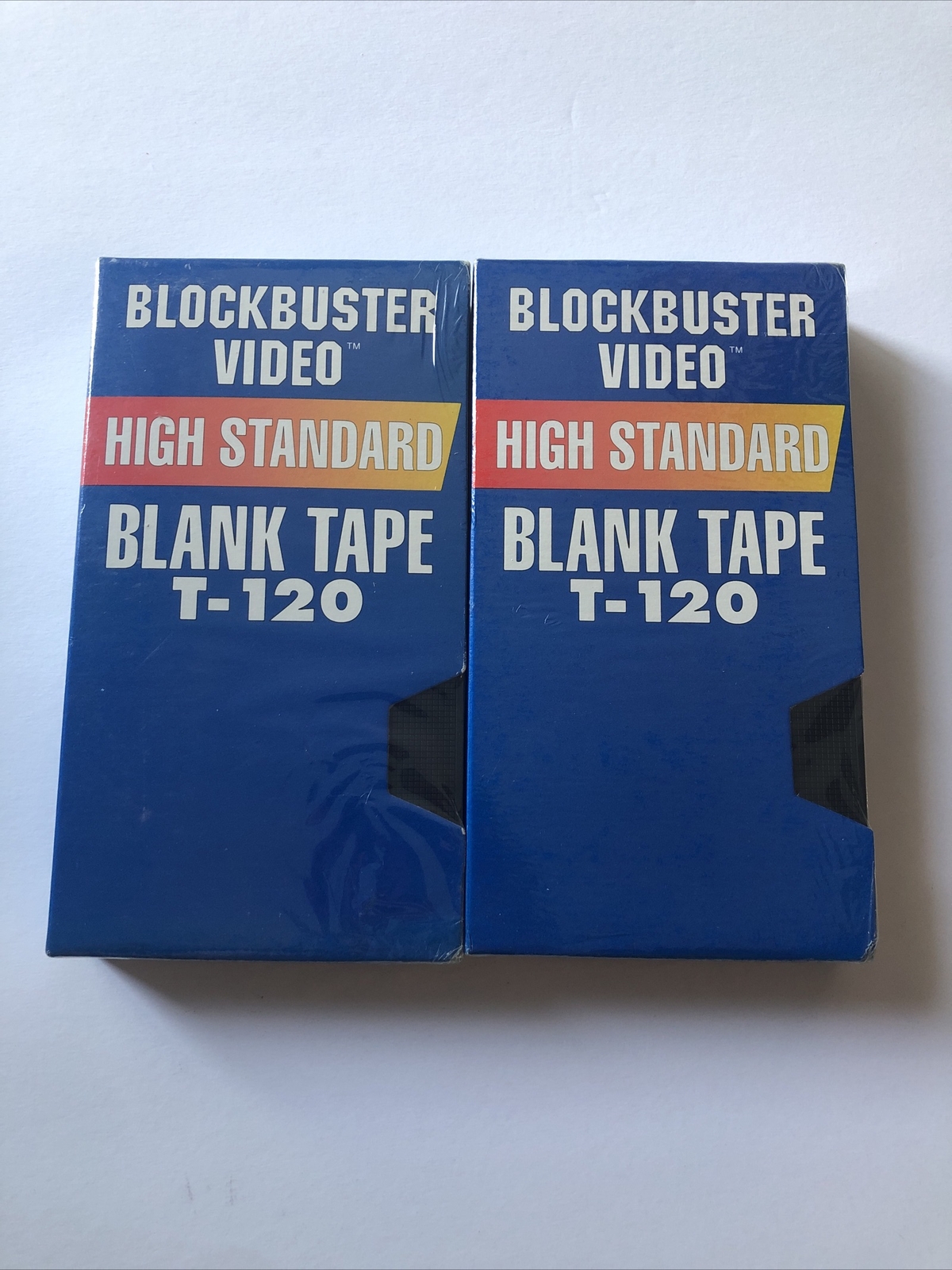 Lot Of 2 1993 Blockbuster Video T-120 Blank VHS Tapes 6 Hours New ...