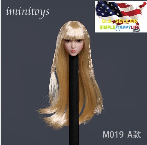 1/12 female Head Pale for 6" phicen TBLeague figure T01A T03A T04A ...