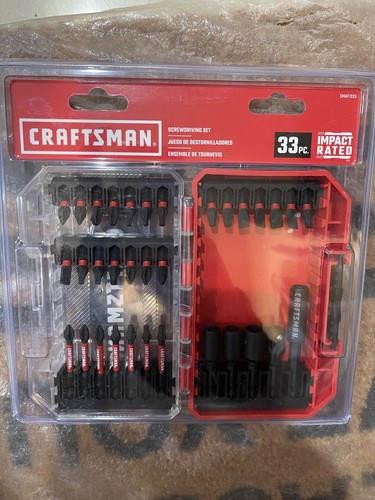 CRAFTSMAN Drill Driver Ready Bits Set 33 Piece Impact Rated *NEW* ready ...