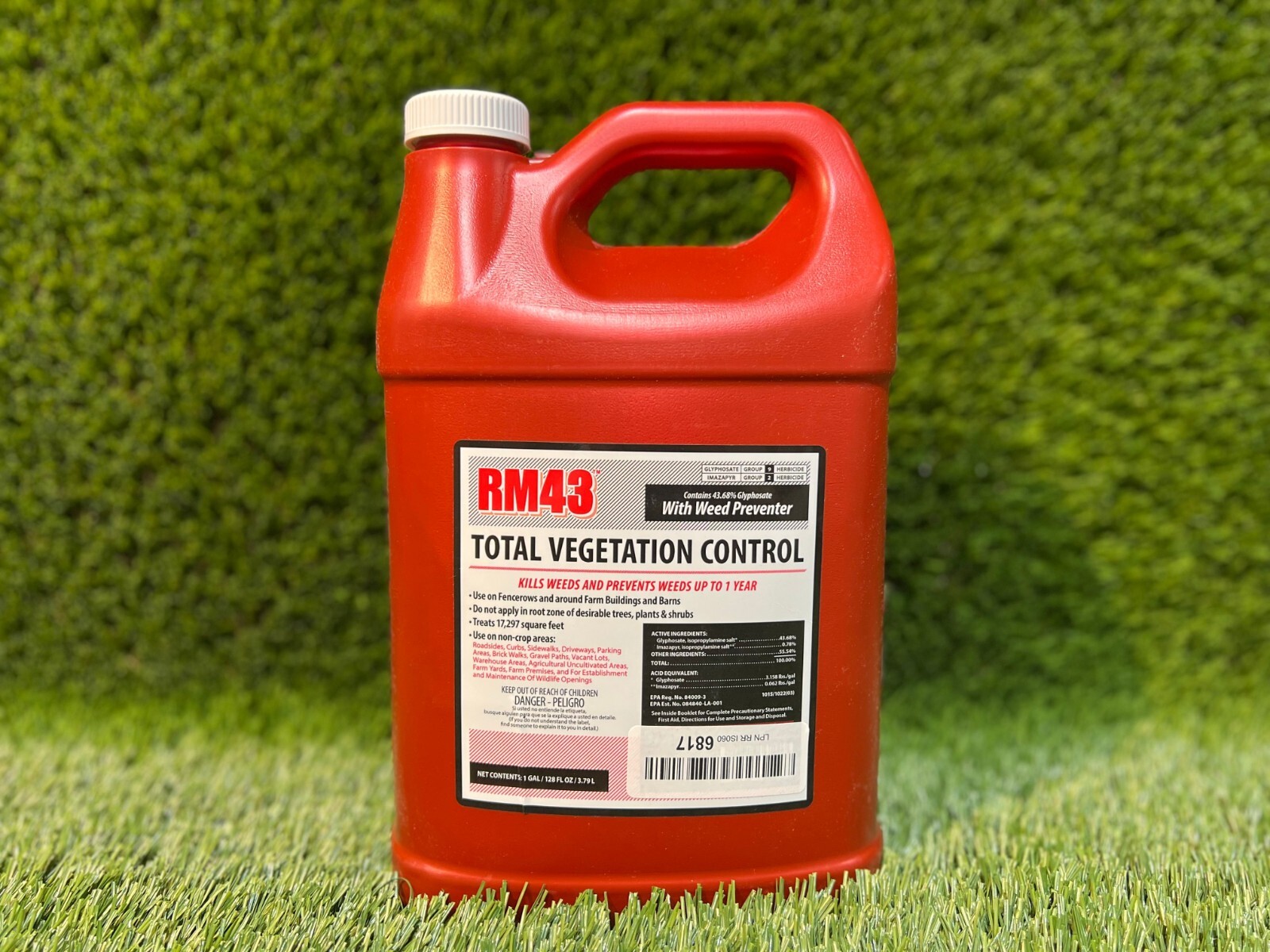RM43 43-Percent Glyphosate Plus Weed Preventer Total Vegetation Control ...