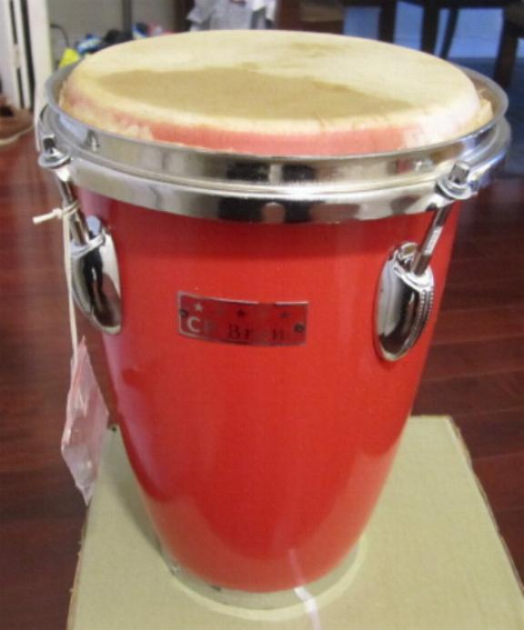 CONGA DRUM MINI NEW AFRICAN DRUM LOW TUNABLE KEY CARRY STRAP 1ST ...