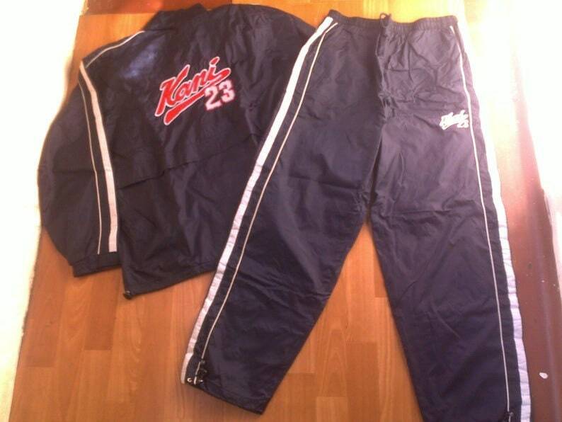 KARL KANI tracksuit, Kani track suit jacket pants set, 90s hip hop mens ...