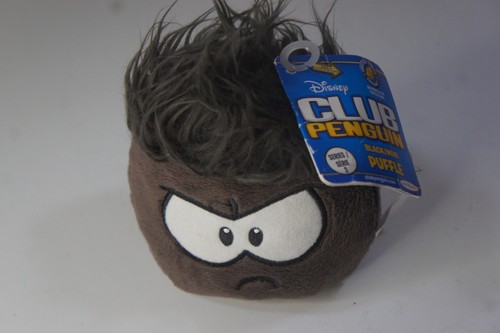 Disney Club Penguin Black Puffle Plush Stuffed w/ Tags Small 4” - NO ...