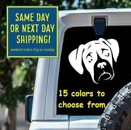 8 Sizes BOXER Face Head STICKER DECAL Car Window MacBook Laptop Tablet ...