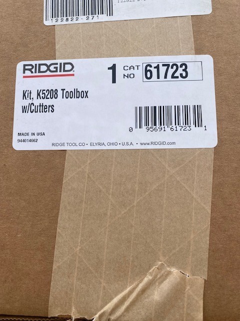 Ridgid (61723) KIT, K5208 TOOLBOX W/CUTTERS for K-5208 Drain Machine | eBay