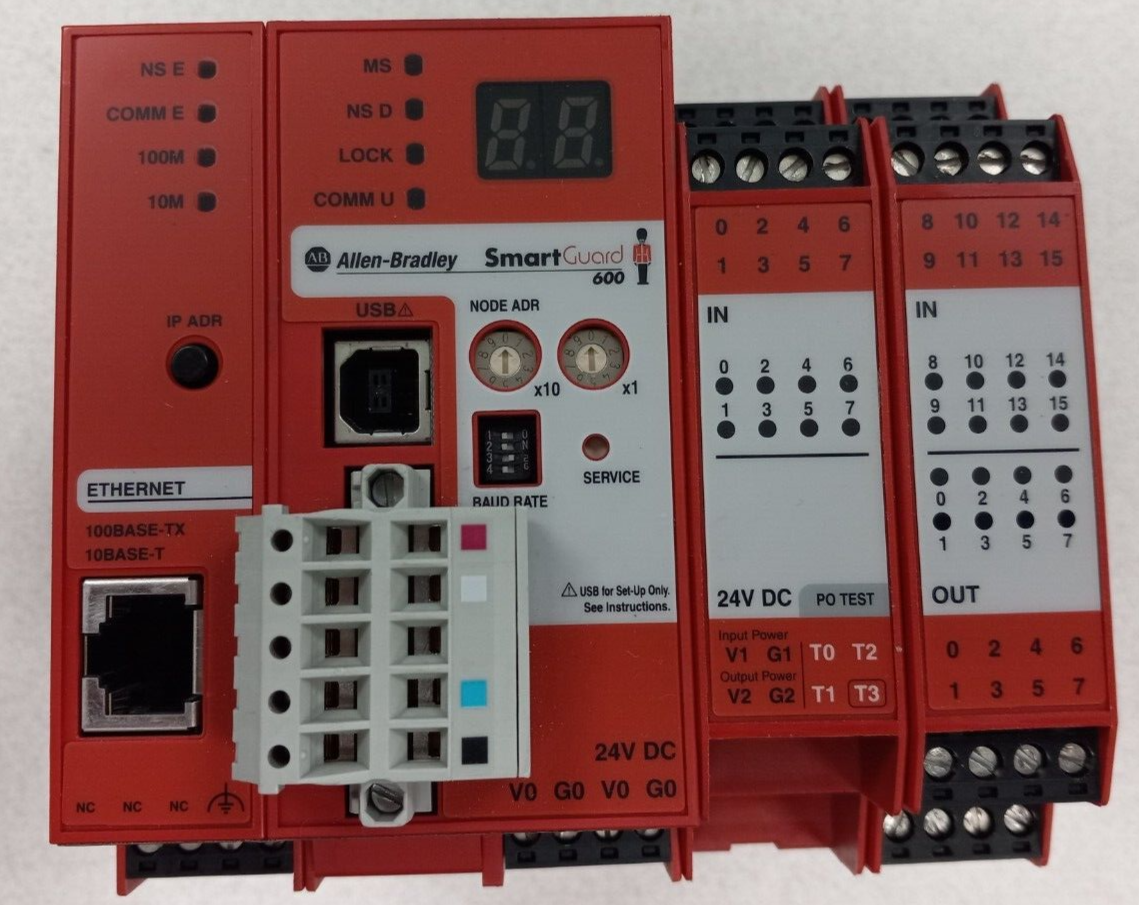 AB 1752-L24BBBE SER A FRN 1.01 SMARTGUARD 600 DEVICENET CONTROLLER ...