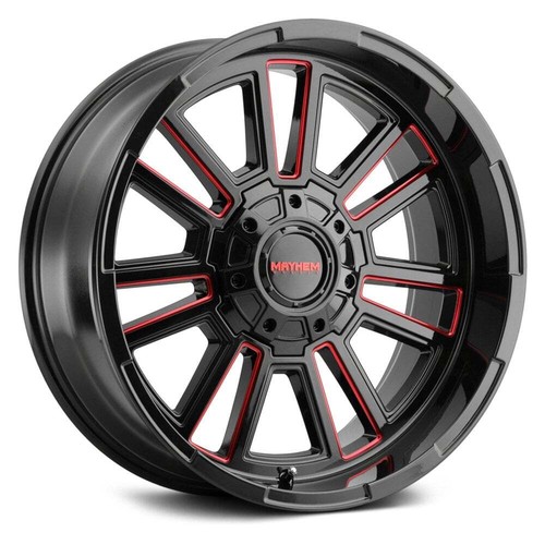 Mayhem 8115 APOLLO Wheels 20x10 (-19, 8x170, 125.2) Black Rims Set of 4 ...