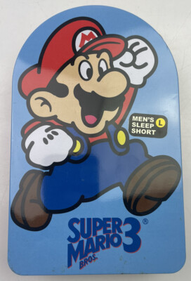 NEW 2008 Super Mario Bros. 3 - Men's Sleep Short - Size Large L 36"-38 ...