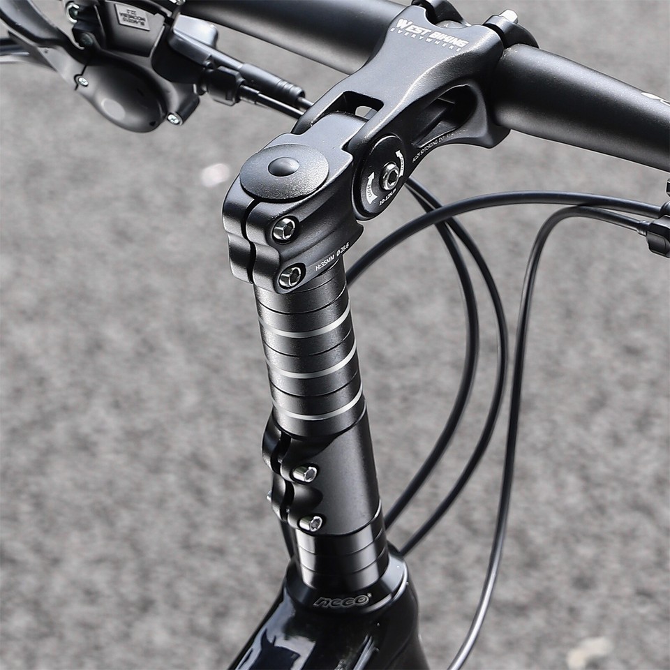 MTB Bike Fork Stem Extender Aluminum Bicycle Handlebar Riser Extension ...