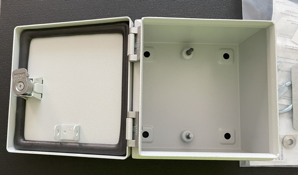 RITTAL,6X6X4 JB060604HC 3R Hinged Cover Steel Junction Box | eBay