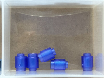 LEGO Parts - Satin Trans-Purple Brick, Round 1 x 1 - No 3062 - QTY 5 | eBay