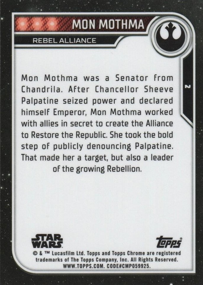 2023 Topps Chrome Star Wars Base, Black Wave, Monikers, Manga, and ROJ ...