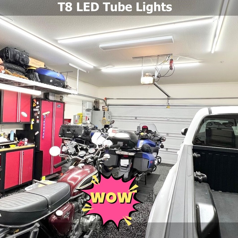 25Pcs T8 T10 T12 8FT LED Tube Light Single Pin FA8 45W 6500K LED Shop ...