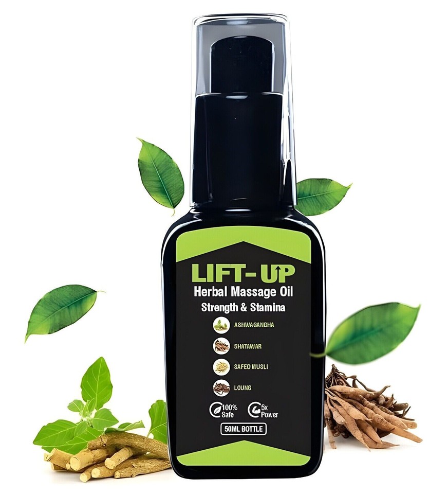 Lift-Up Massage Oil Male Enhancer 100% Herbal 50 ml Fuller And Longer ...