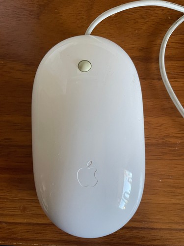 OEM Apple Mighty Mouse MB112LL/B Optical Wired White A1152- Used ...