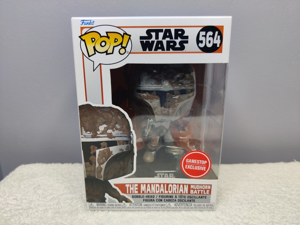 Funko Pop Star Wars The Mandalorian Mudhorn Battle Gamestop Exclusive ...