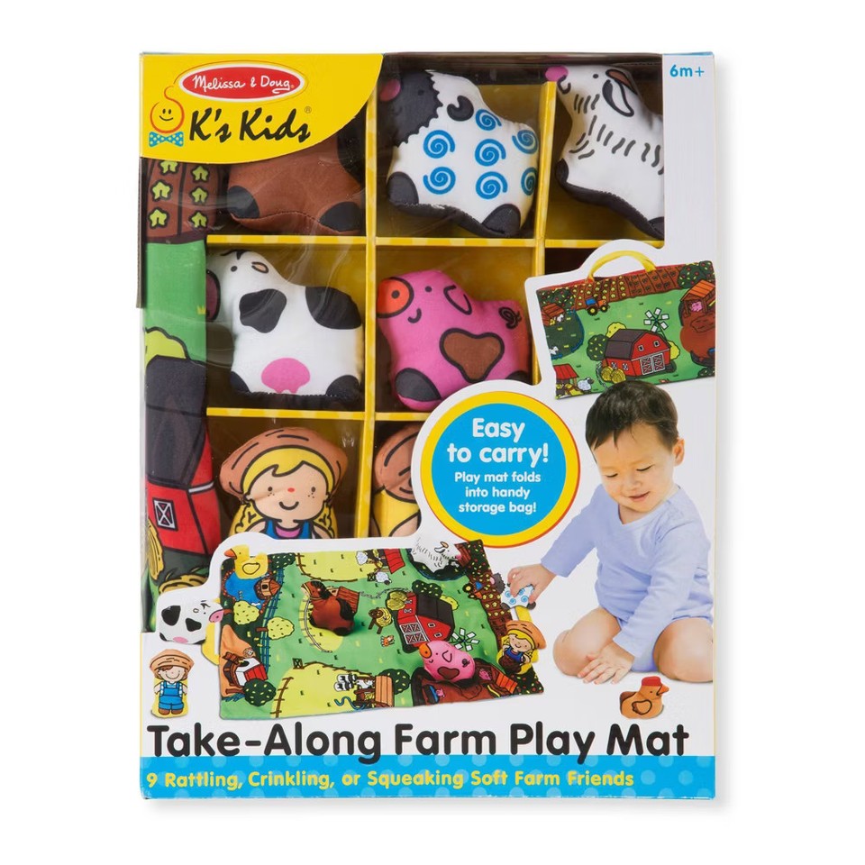 Melissa & Doug Take-Along Farm Baby and Toddler Play Mat | eBay