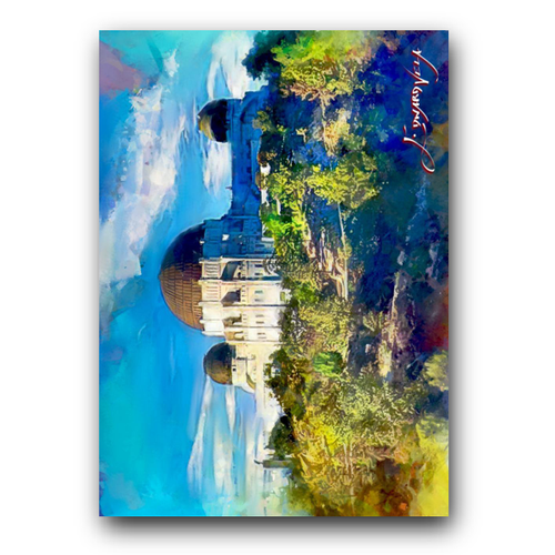 Griffith Observatory Art Card Limited 8/50 Edward Vela Signed ...