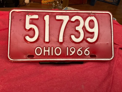 1966 Ohio License Plate 51739 | eBay