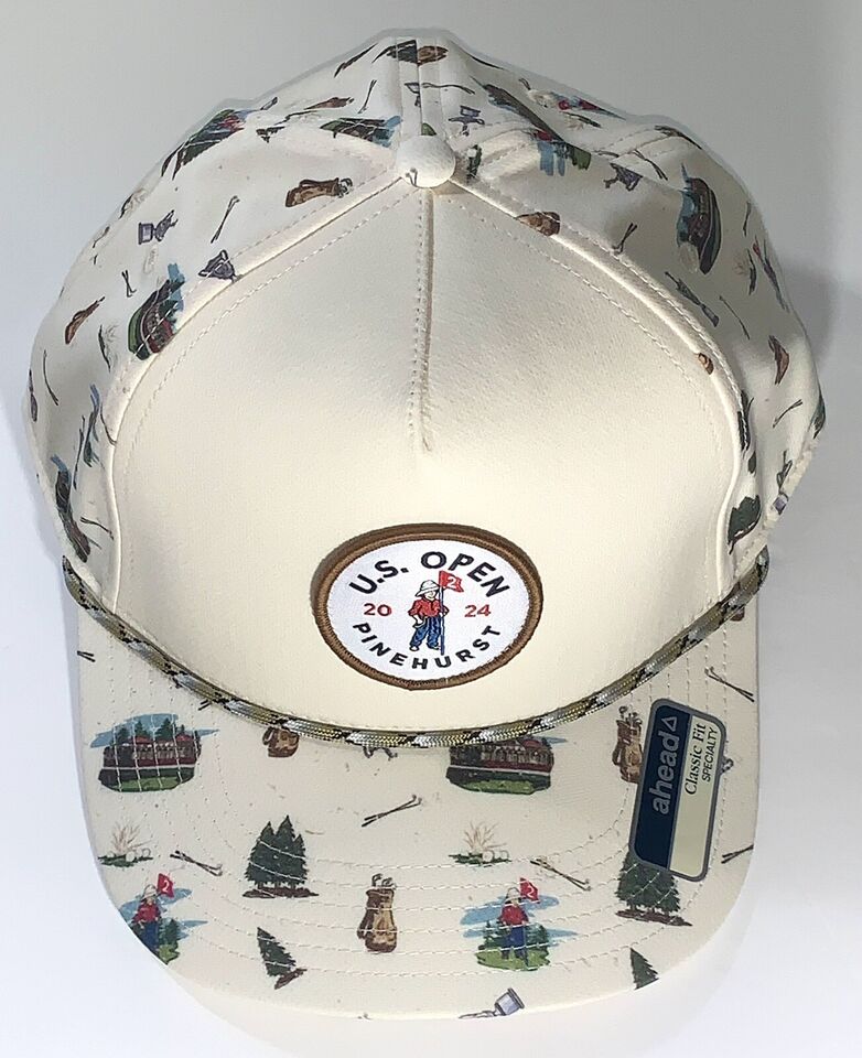 2024 US Open golf Hat Pinehurst icons design cream snapback pga new | eBay