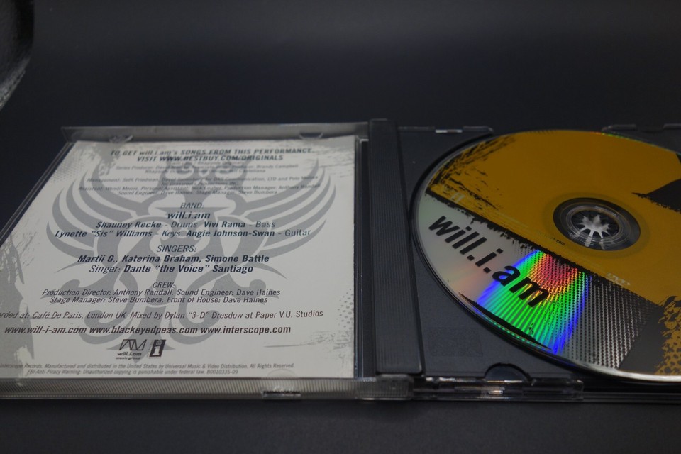 Rhapsody Original - Will I Am (2007, Interscope) Pop Rap / Conscious ...