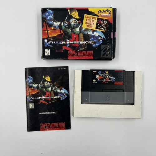 Killer Instinct Super Nintendo Entertainment System SNES 1995 GAME BOX ...