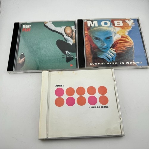 Moby 3-CD Album Bundle - Play - I Like To Score - Everything Is Wrong ...