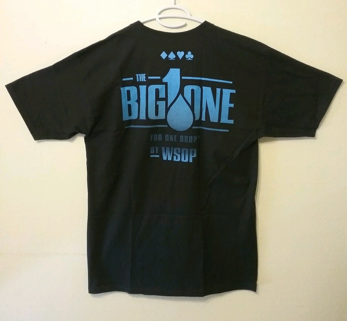 WSOP The Big One for One Drop Poker Men's T Shirt Black Cotton Sz XL ...