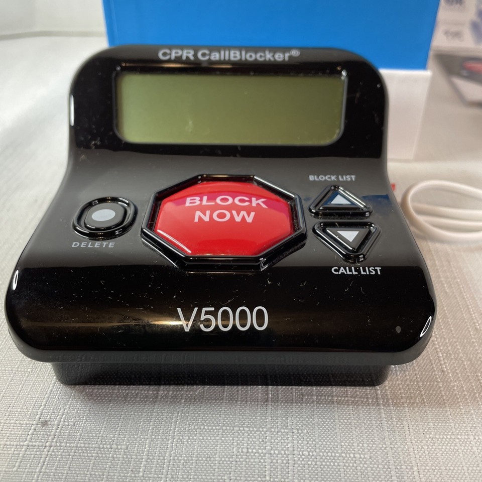 CPR V5000 Call Blocker for Landline Phones - Block Robocalls, Stop Spam ...